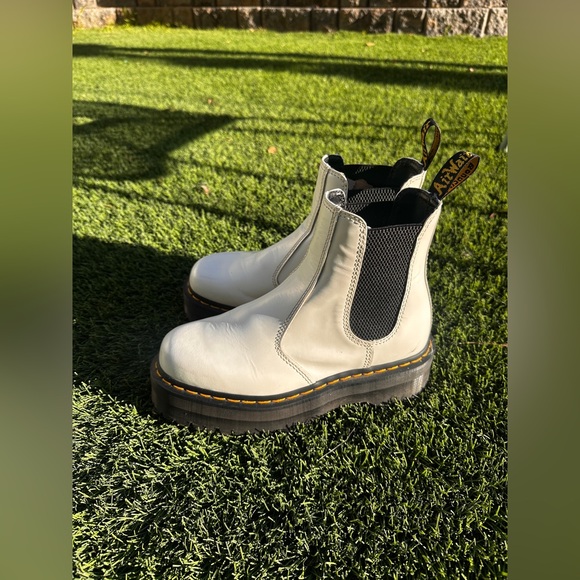 Dr. Martens | Shoes | Dr Martens Chelsea Boots White | Poshmark